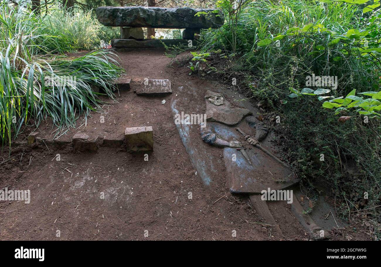 Carbondale, Illinois, USA. 08th Aug, 2021. Boo Castle Park, also known ...