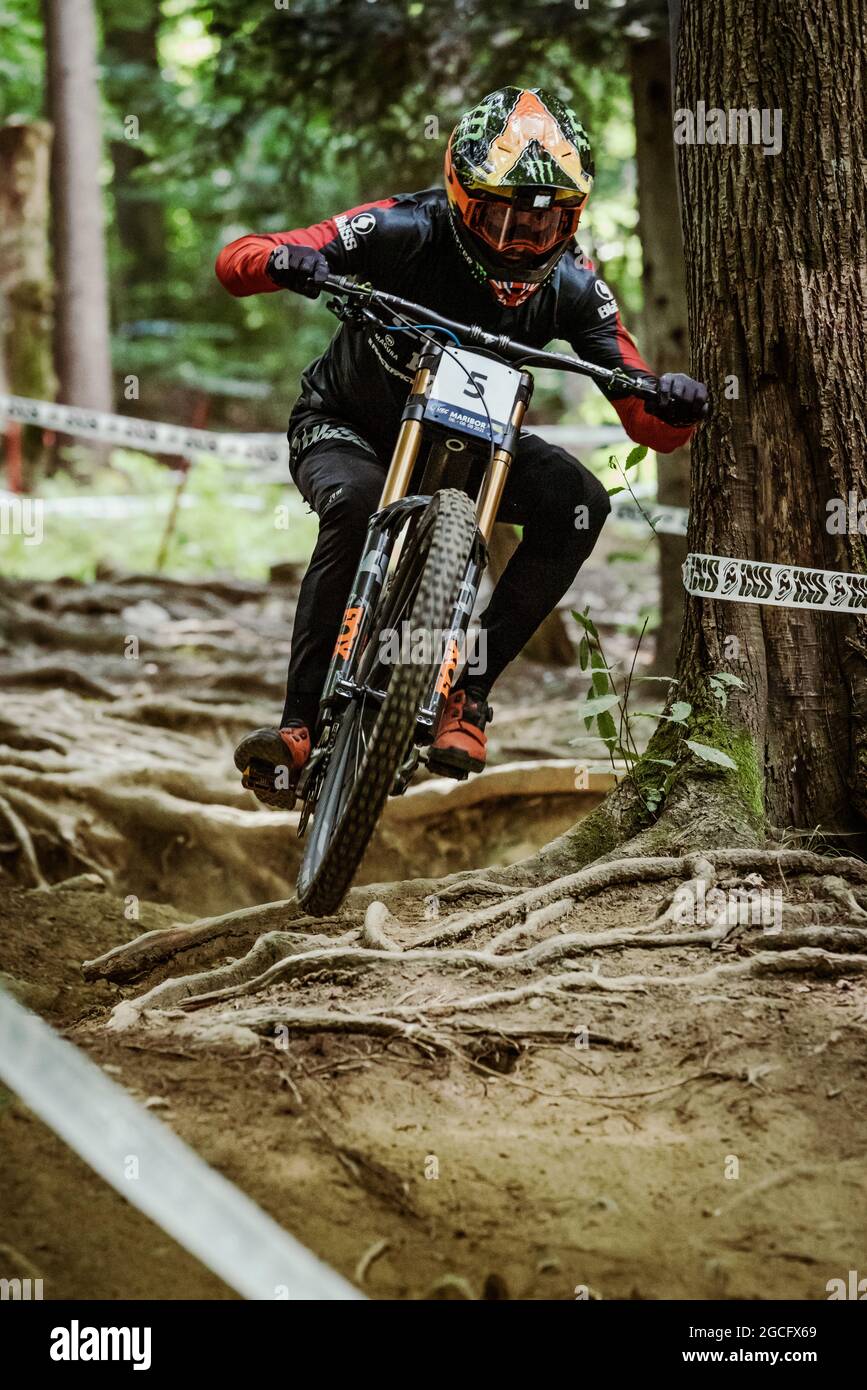 Danny Hart of Great Britain, 3rd place elite men, during the 2021 UEC ...