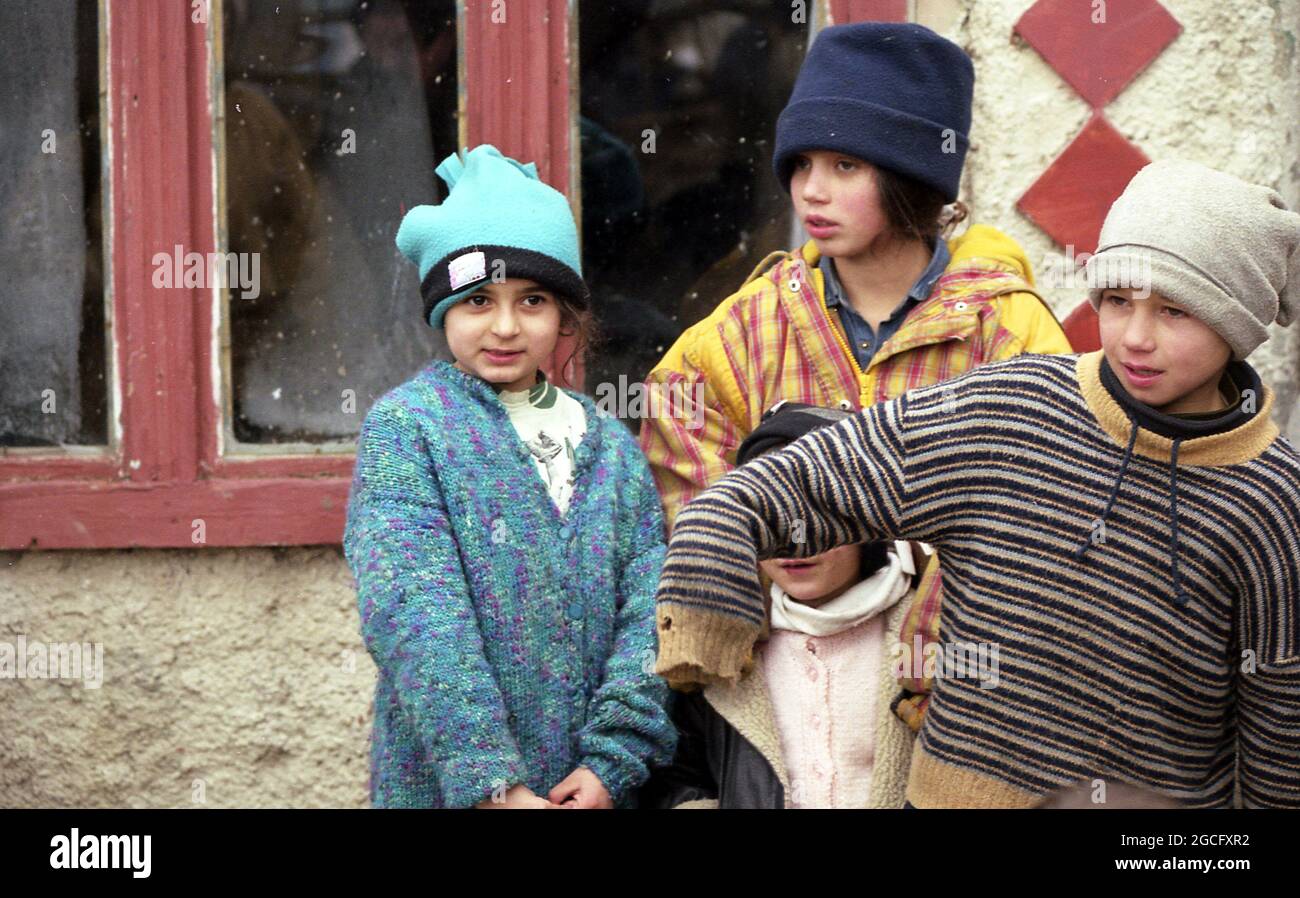 Children living in poverty in Romania, approx. 2000 Stock Photo - Alamy