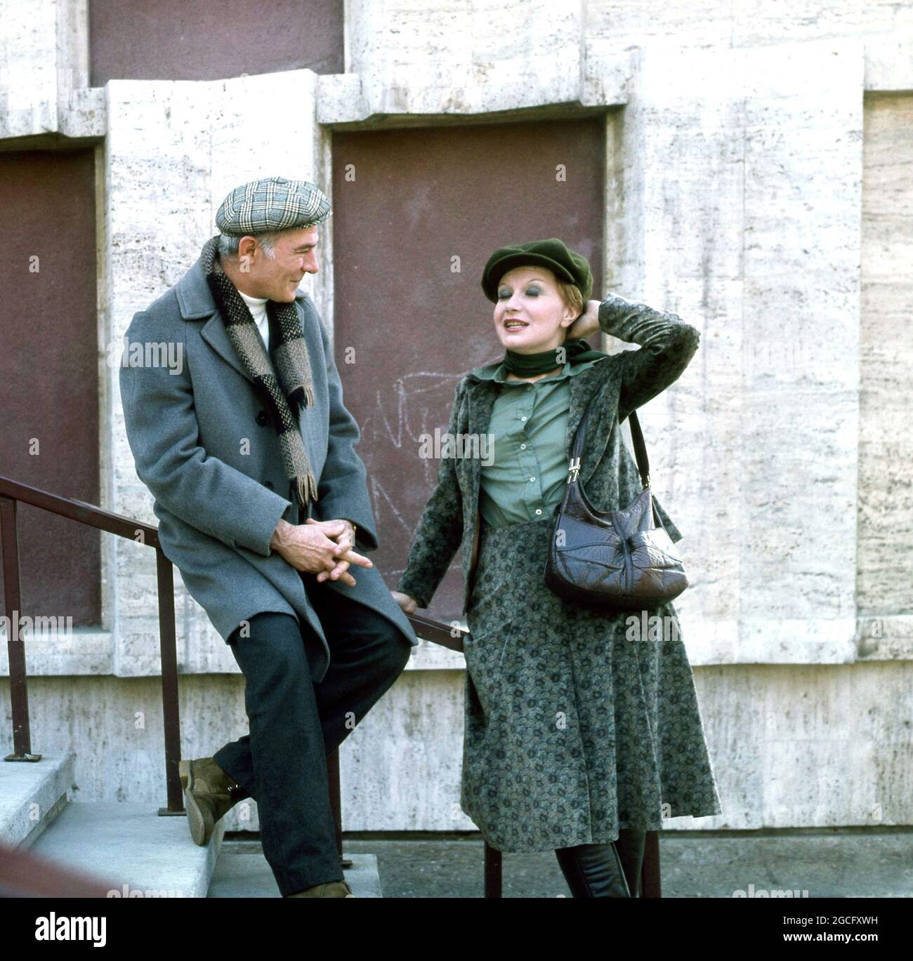 Romanian actors Gheorghe Cozorici & Rodica Tapalaga, approx 1978 Stock ...