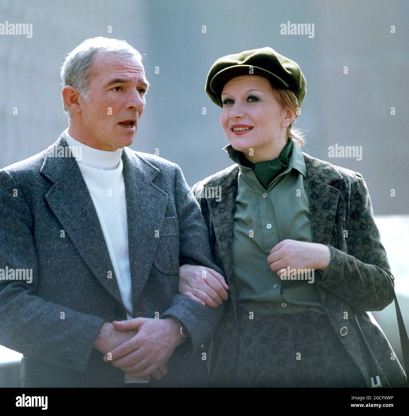 Romanian actors Gheorghe Cozorici & Rodica Tapalaga, approx 1978 Stock ...