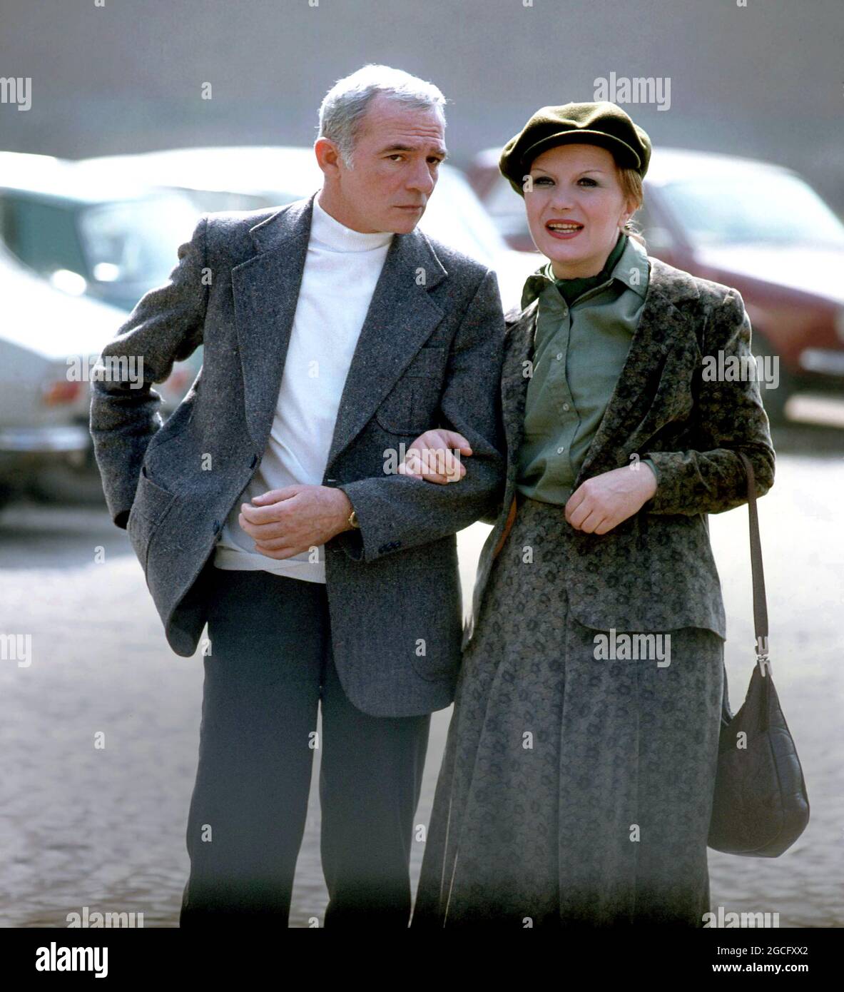 Romanian actors Gheorghe Cozorici & Rodica Tapalaga, approx 1978 Stock ...