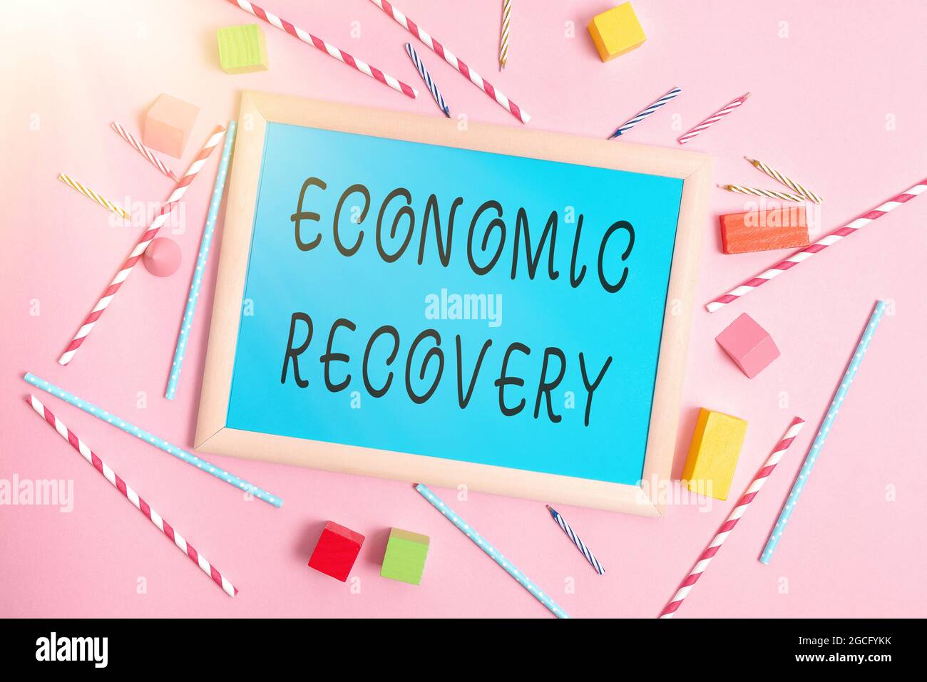 Sign displaying Economic Recovery. Conceptual photo rise of business ...