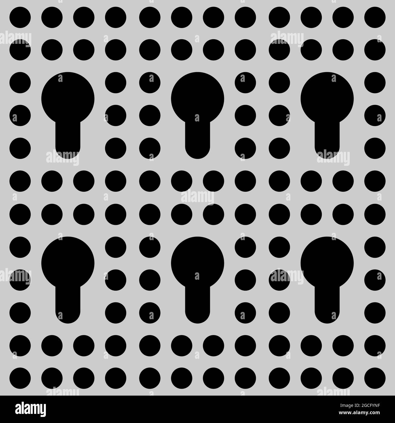 Peg board with curly holes. Grey peg board perforated texture ...