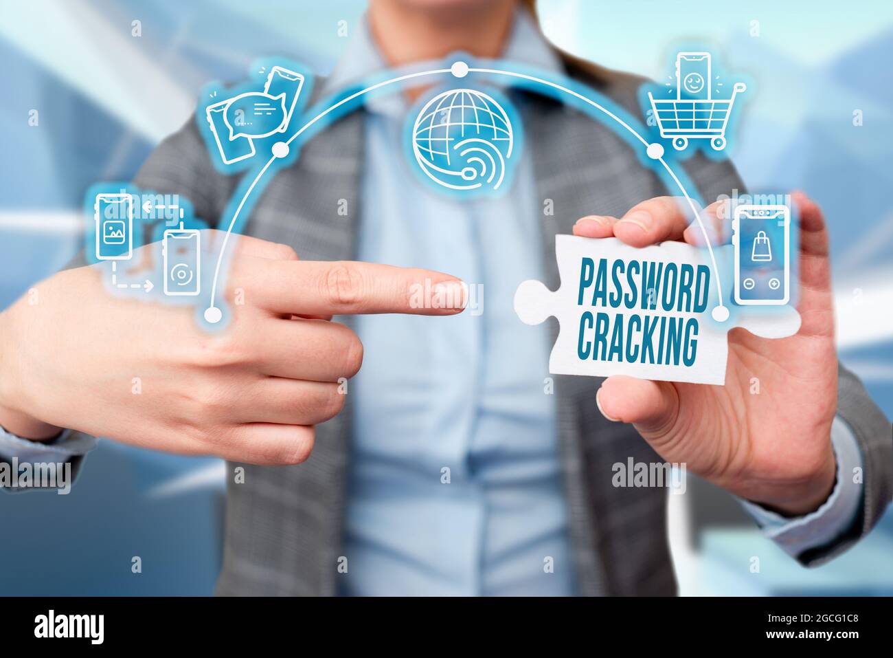 Sign displaying Password Cracking. Conceptual photo measures used to ...