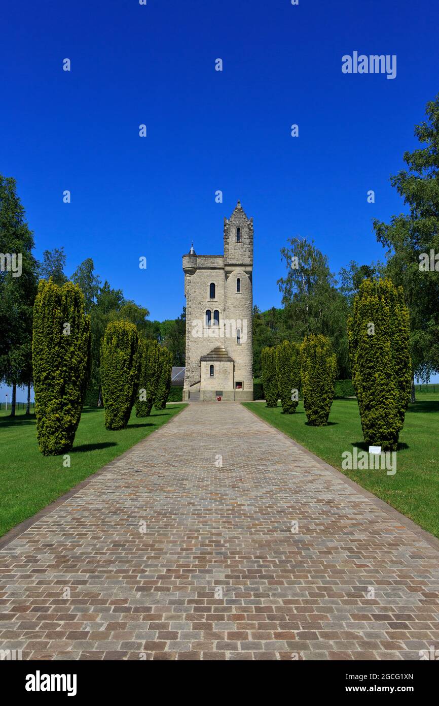 The Ulster Tower commemorating the men of the 36th (Ulster) Division ...