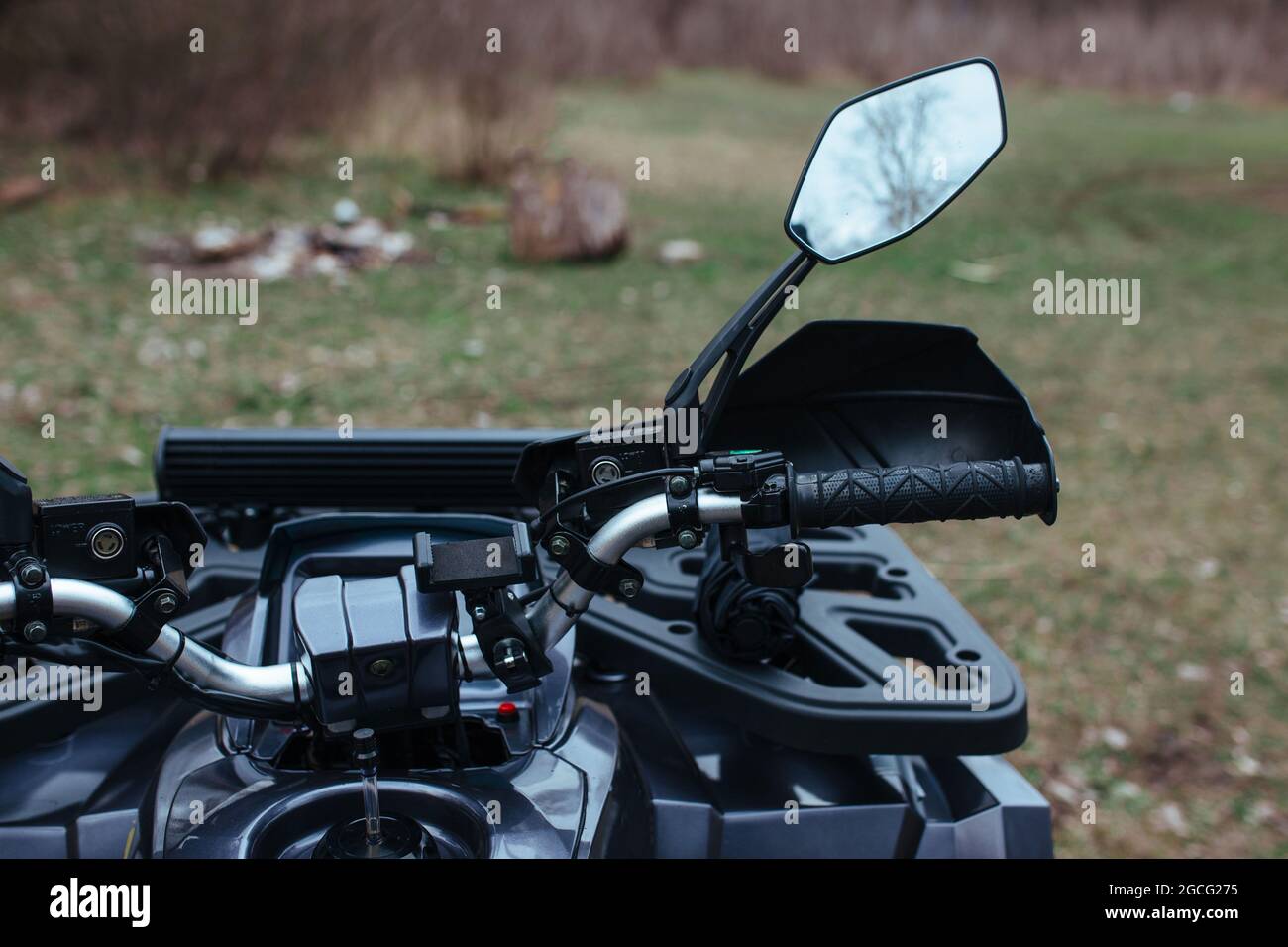 steering wheel of an ATV Stock Photo - Alamy