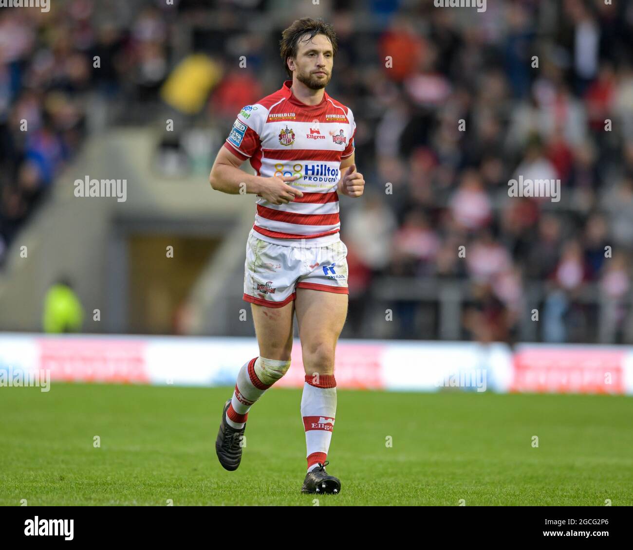 Joe Mellor (7) of Leigh Centurions in action during the game Stock ...