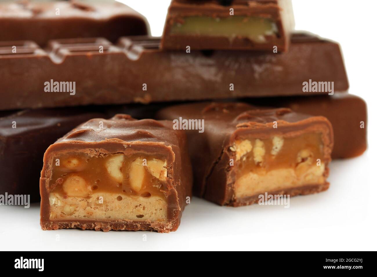 Delicious chocolate bars close up Stock Photo - Alamy