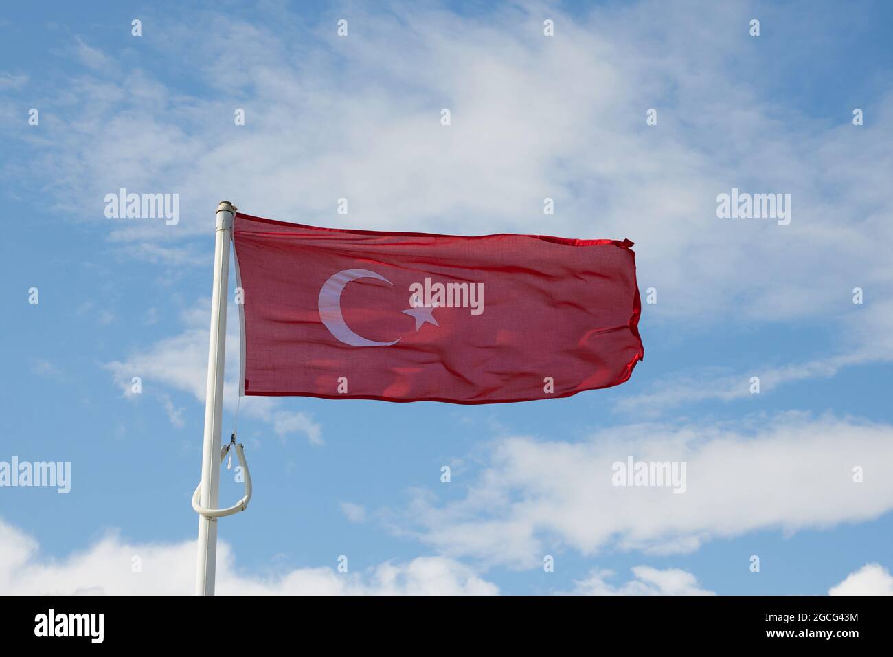National flag of Turkey Stock Photo - Alamy