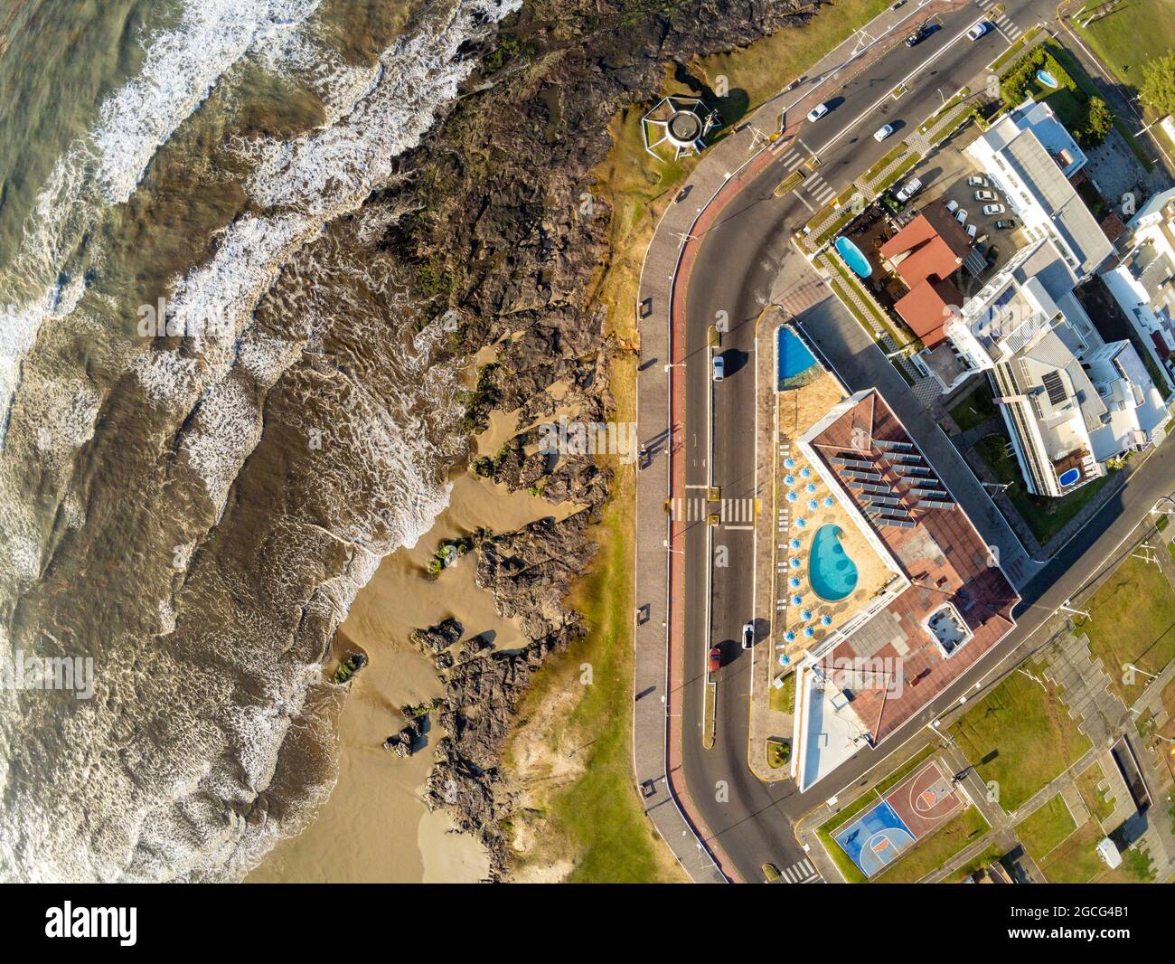 Aerial view of Torres beach, Torres, Rio Grande do Sul, Brazil Stock ...