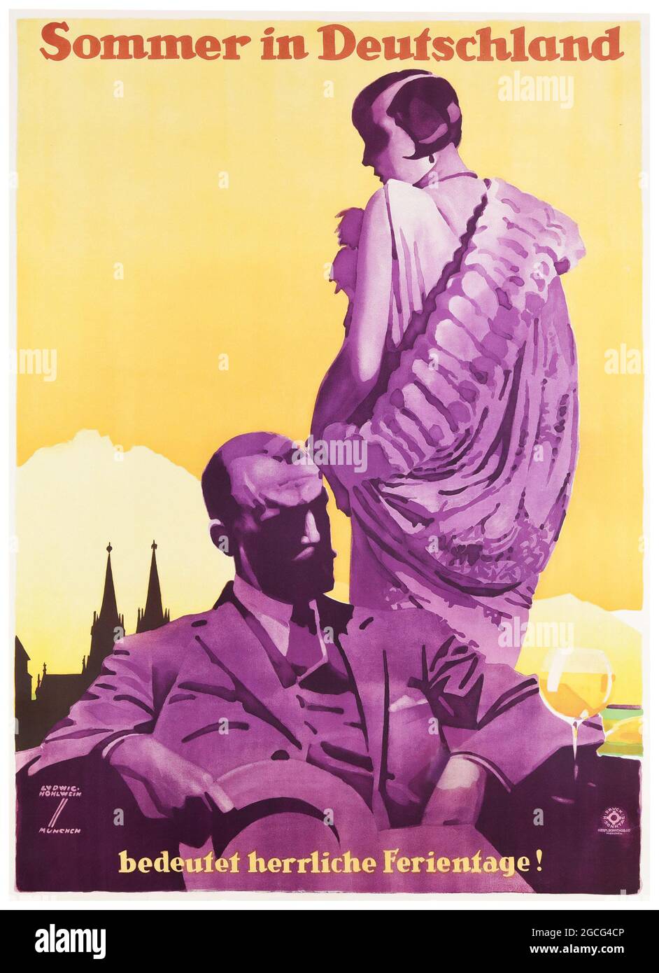 Deutschland plakat hi-res stock photography and images - Alamy