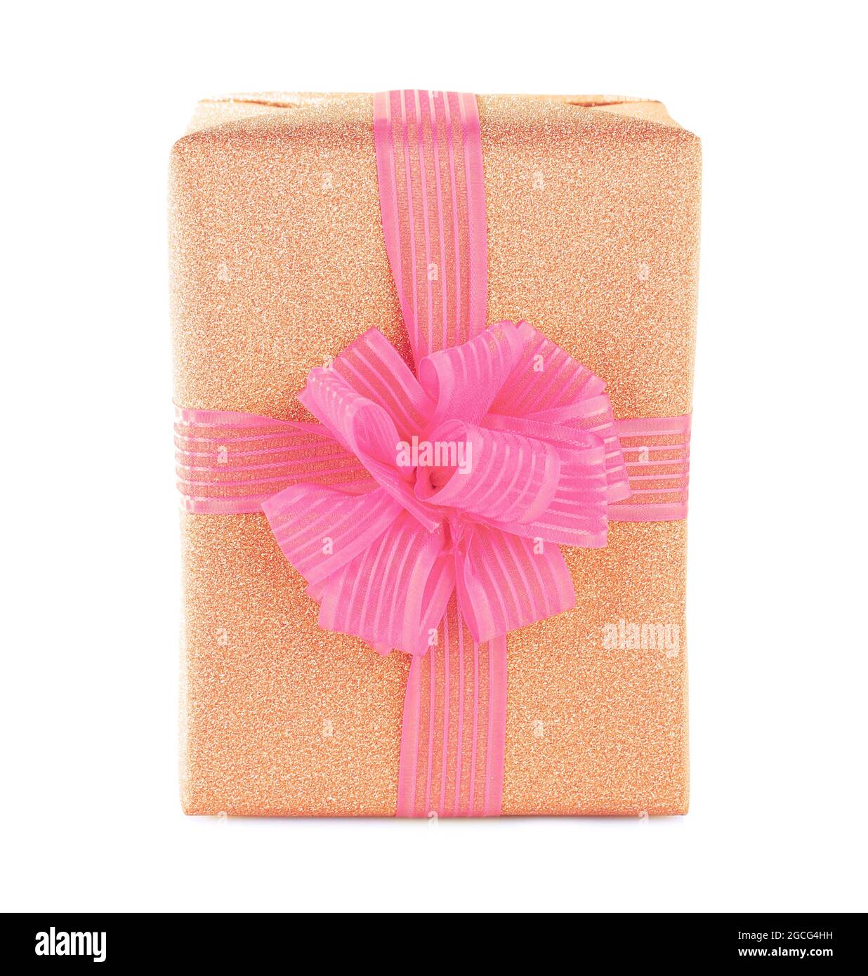 Beautiful bright gift, isolated on white Stock Photo - Alamy