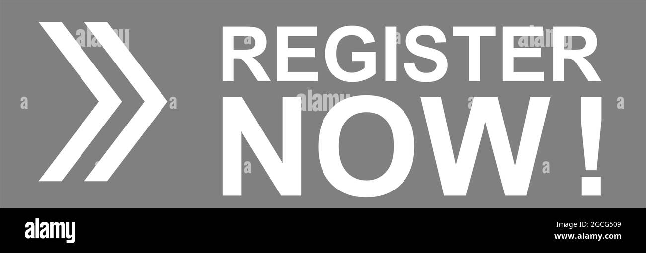 Register now icon logo button template vector Stock Vector Image & Art ...