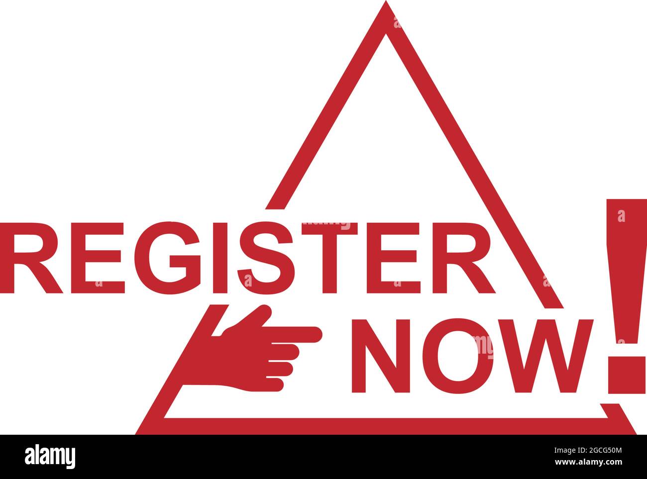 Register now icon logo button template vector Stock Vector Image & Art ...