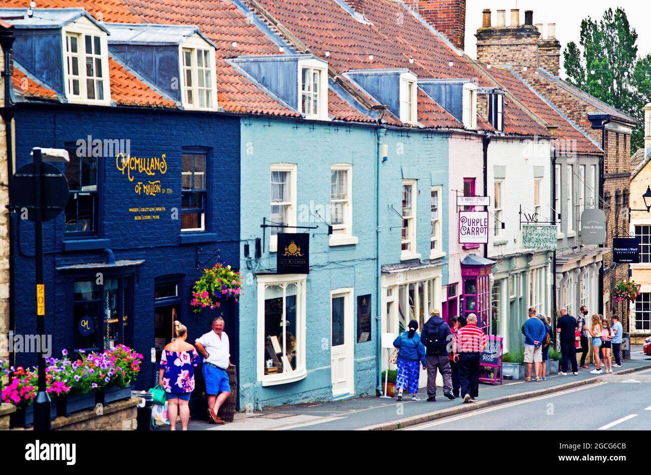 Market Street, Malton, North Yorkshire, England Stock Photo - Alamy