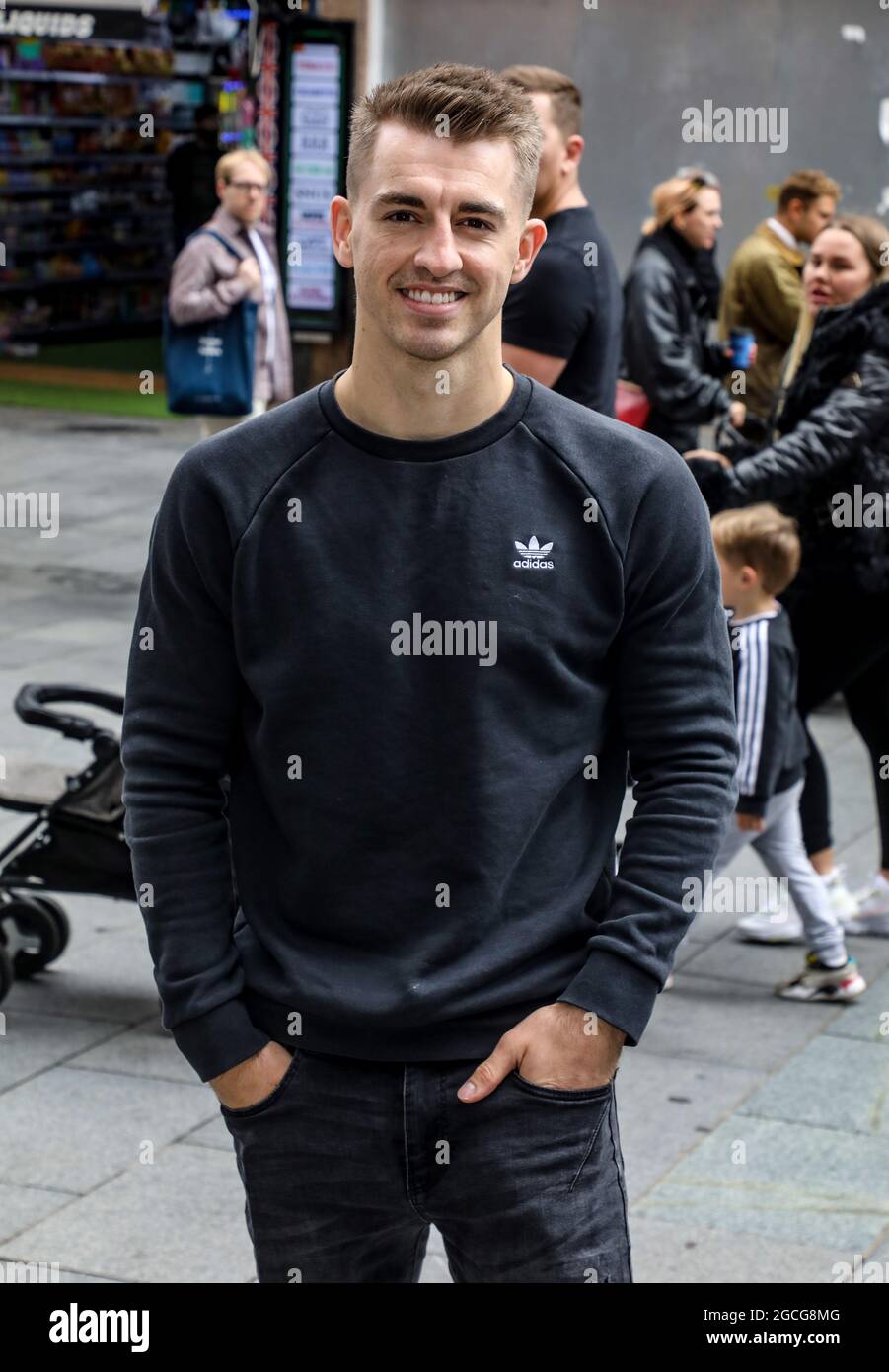 London, UK. 08th Aug, 2021. Max Whitlock seen attending the premiere of ...