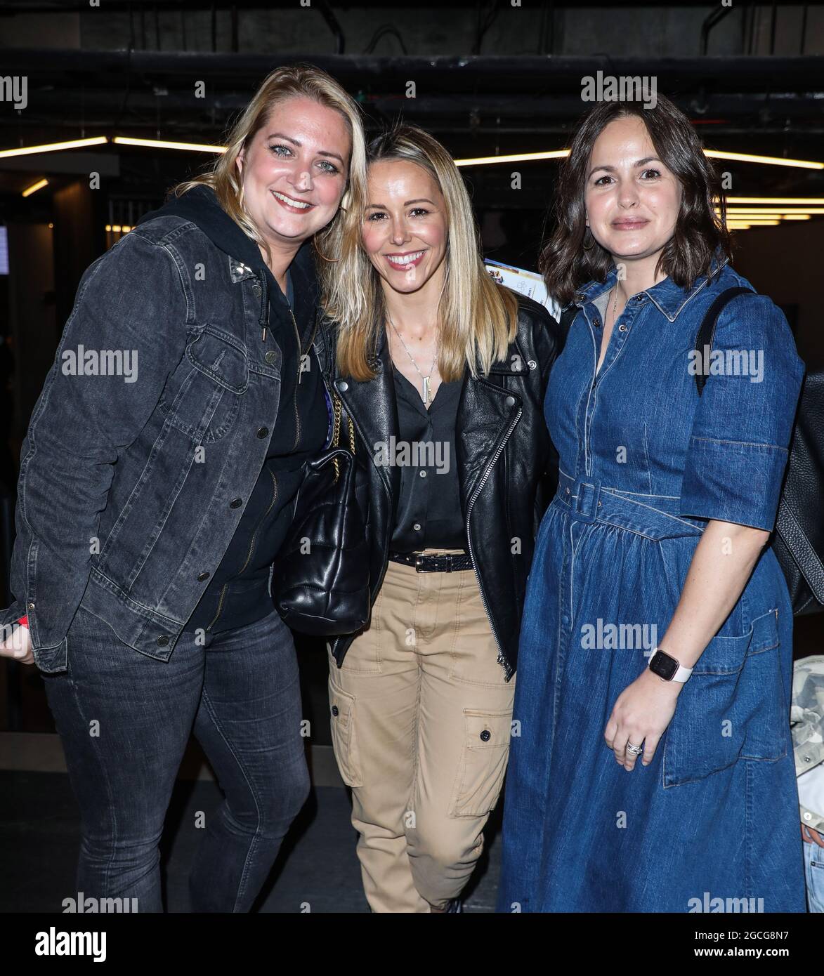 London, UK. 08th Aug, 2021. Chloe Tangney, Sarah Richards and Giovanna ...