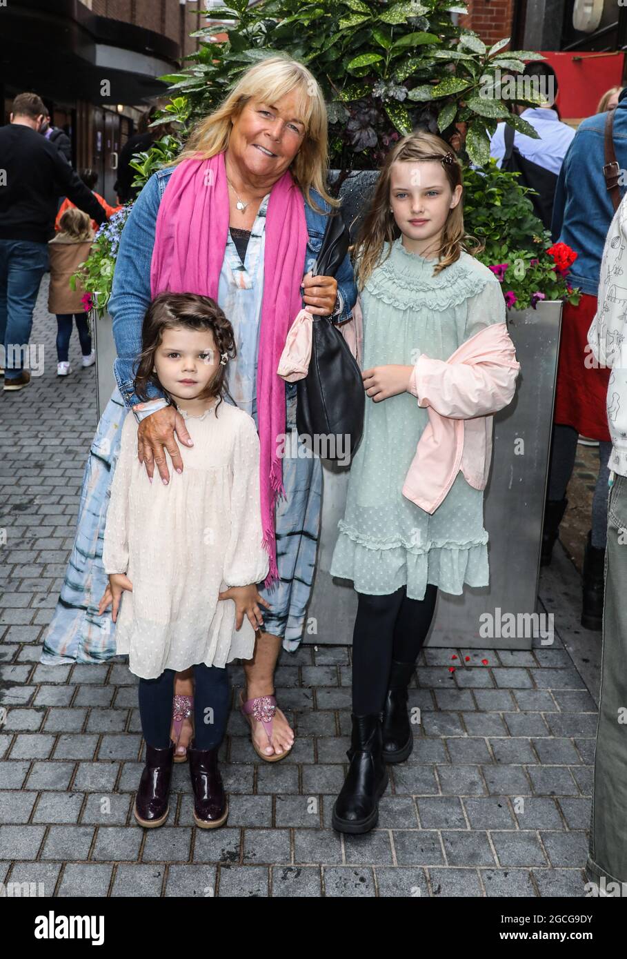 Linda Robson seen with kids attending the premiere of Paw Patrol The ...