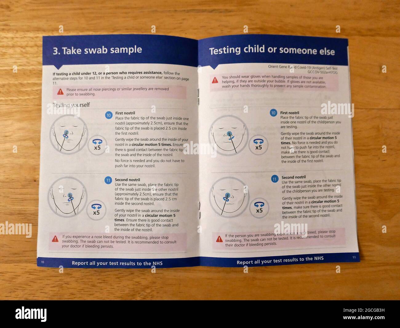 Finally the New Orient Gene Rapid Test available from the NHS gov.uk ...