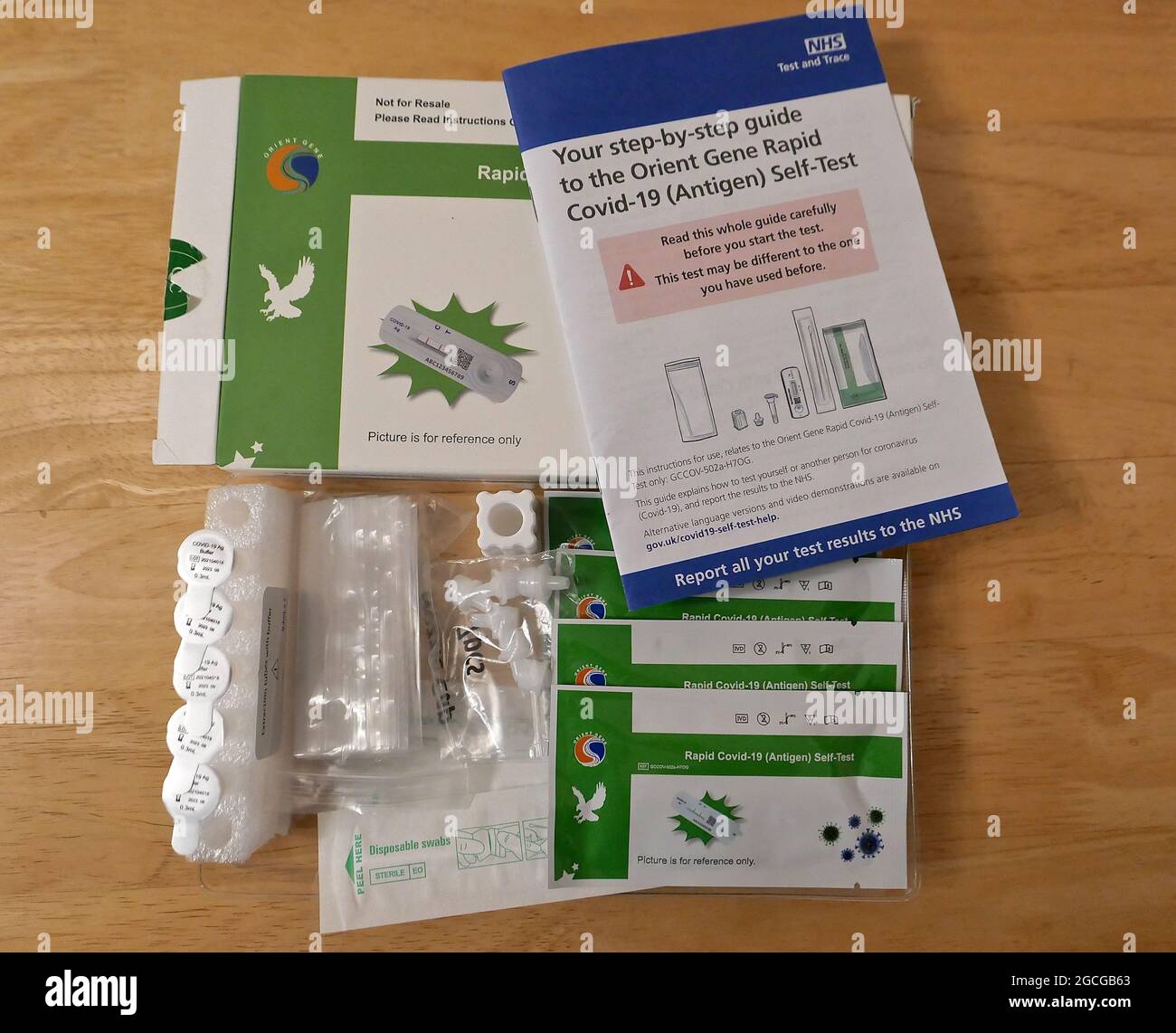 Finally the New Orient Gene Rapid Test available from the NHS gov.uk ...