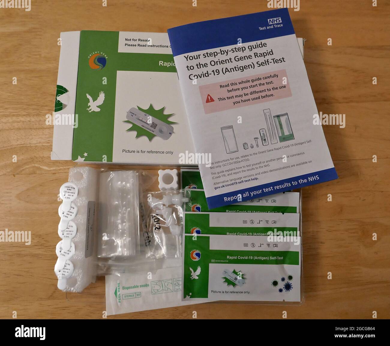 Finally the New Orient Gene Rapid Test available from the NHS gov.uk ...