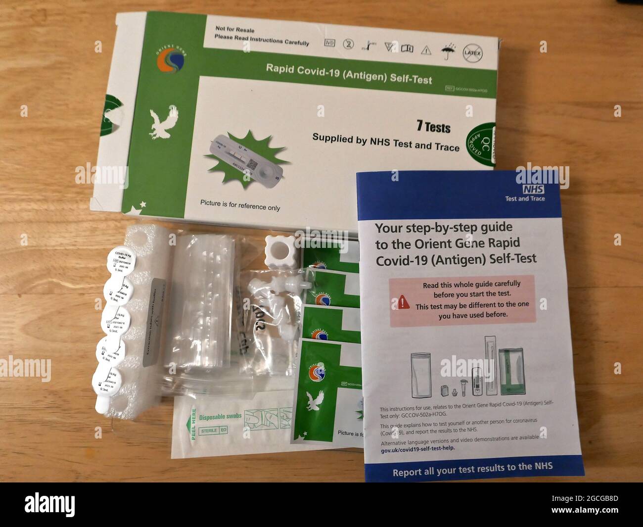 Finally the New Orient Gene Rapid Test available from the NHS gov.uk ...