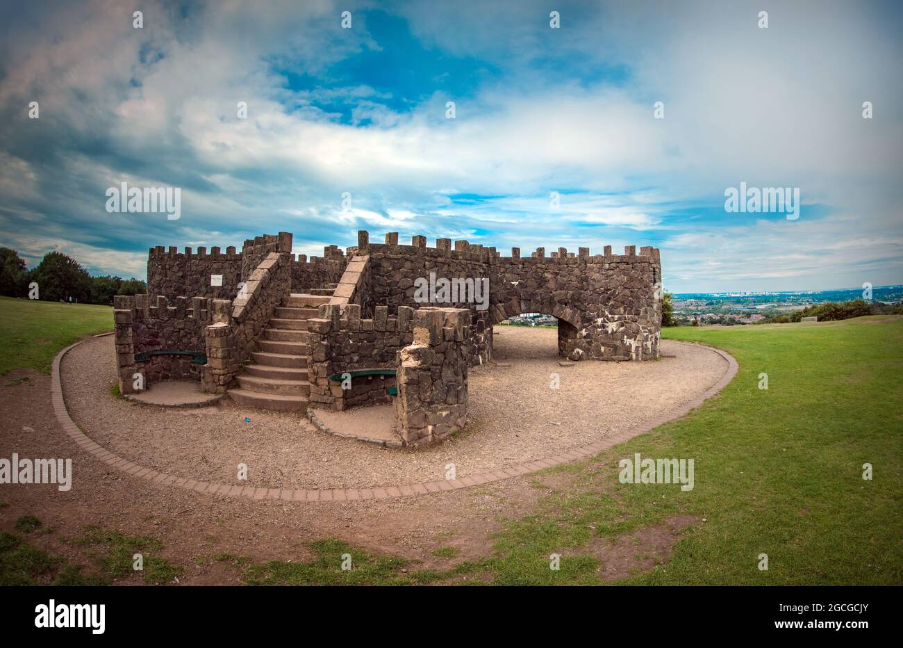Beacon Hill, the famous viewpoint at Lickey Hills in the Midlands ...