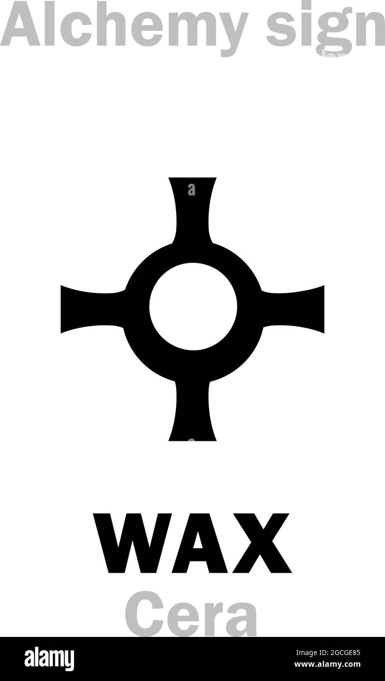 Alchemy symbol wax Stock Vector Images - Alamy