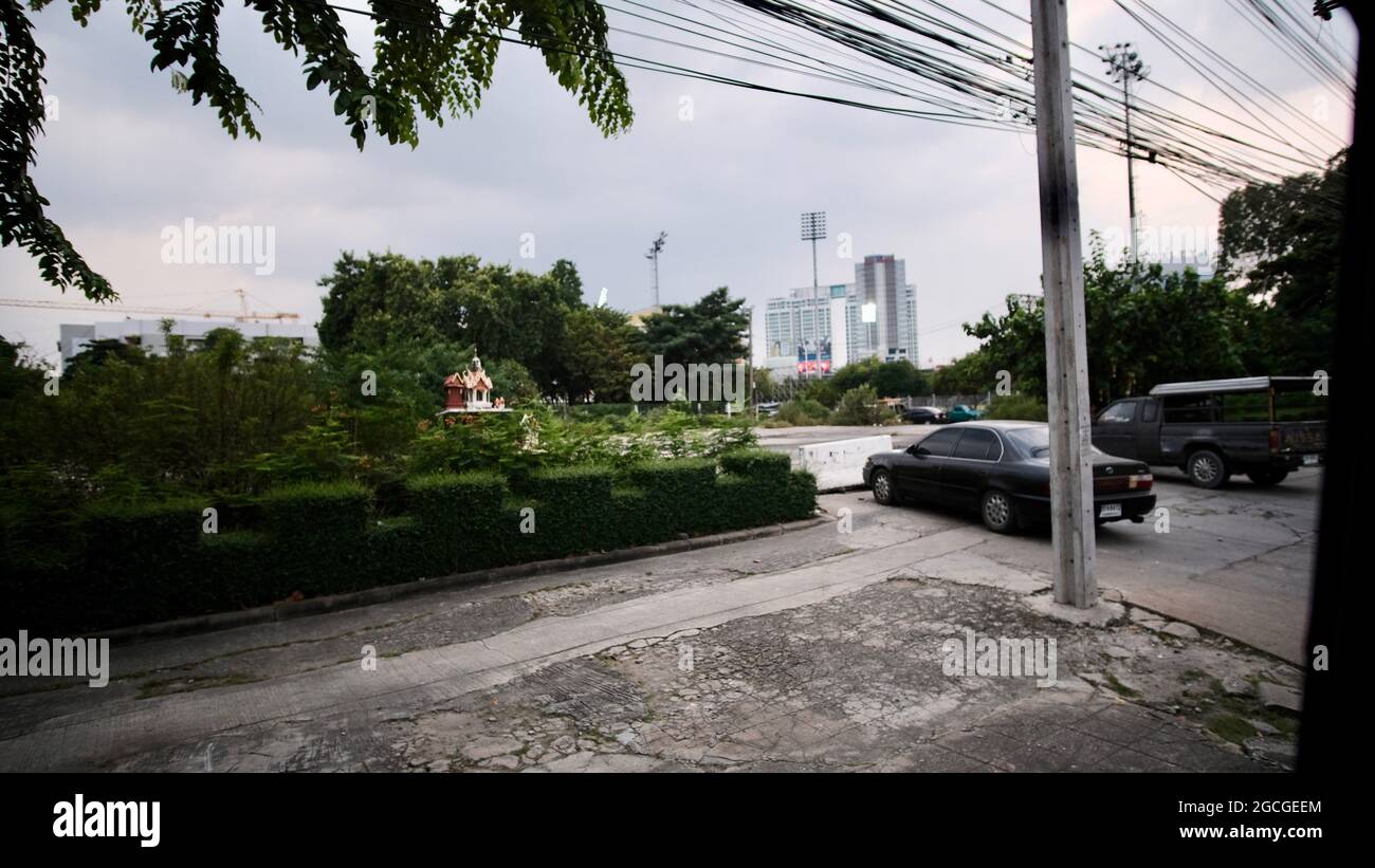 Bus Number 47 thru Klong Toey Bangkok Thailand Stock Photo - Alamy