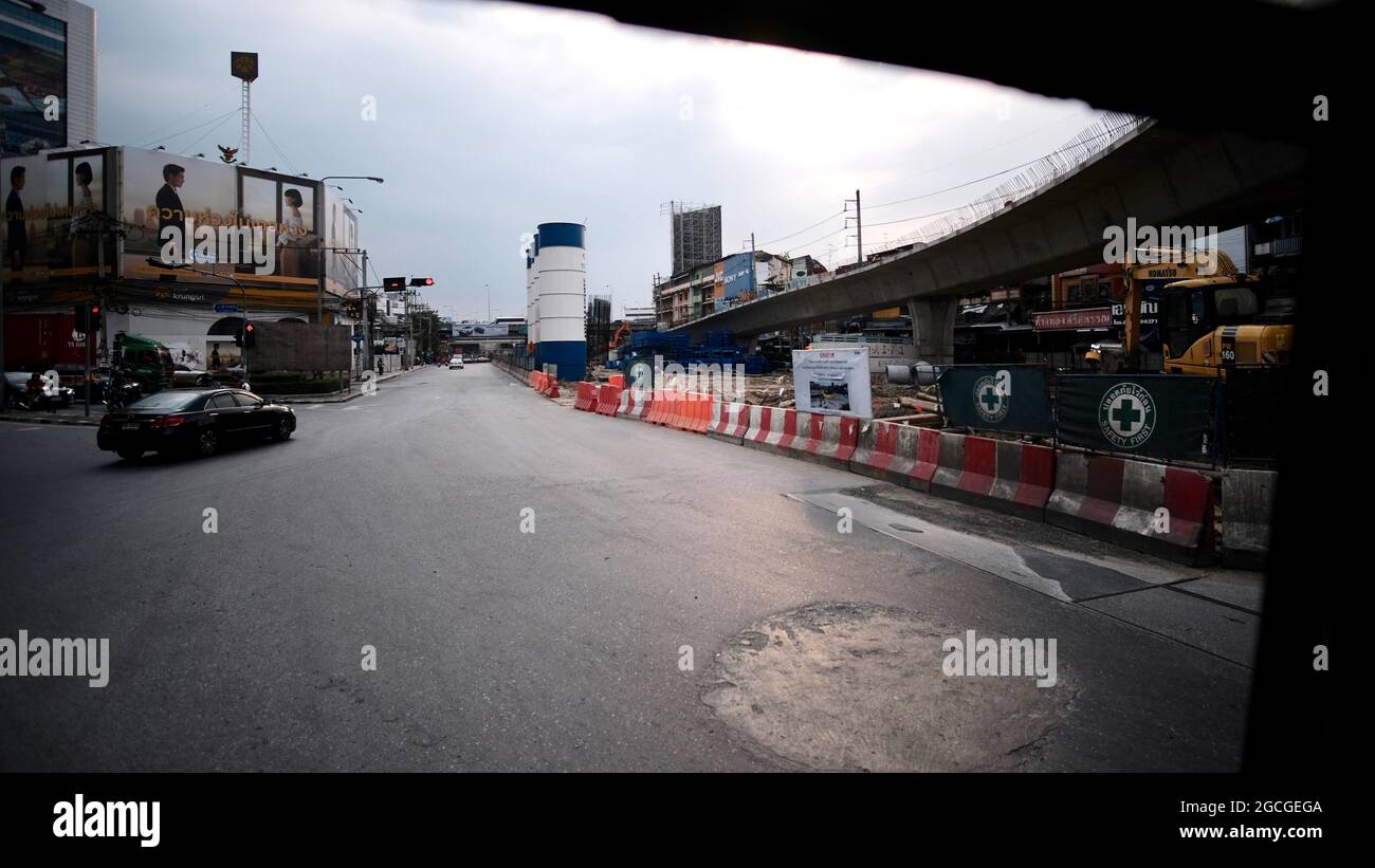 Bus Number 47 thru Klong Toey Bangkok Thailand Stock Photo - Alamy