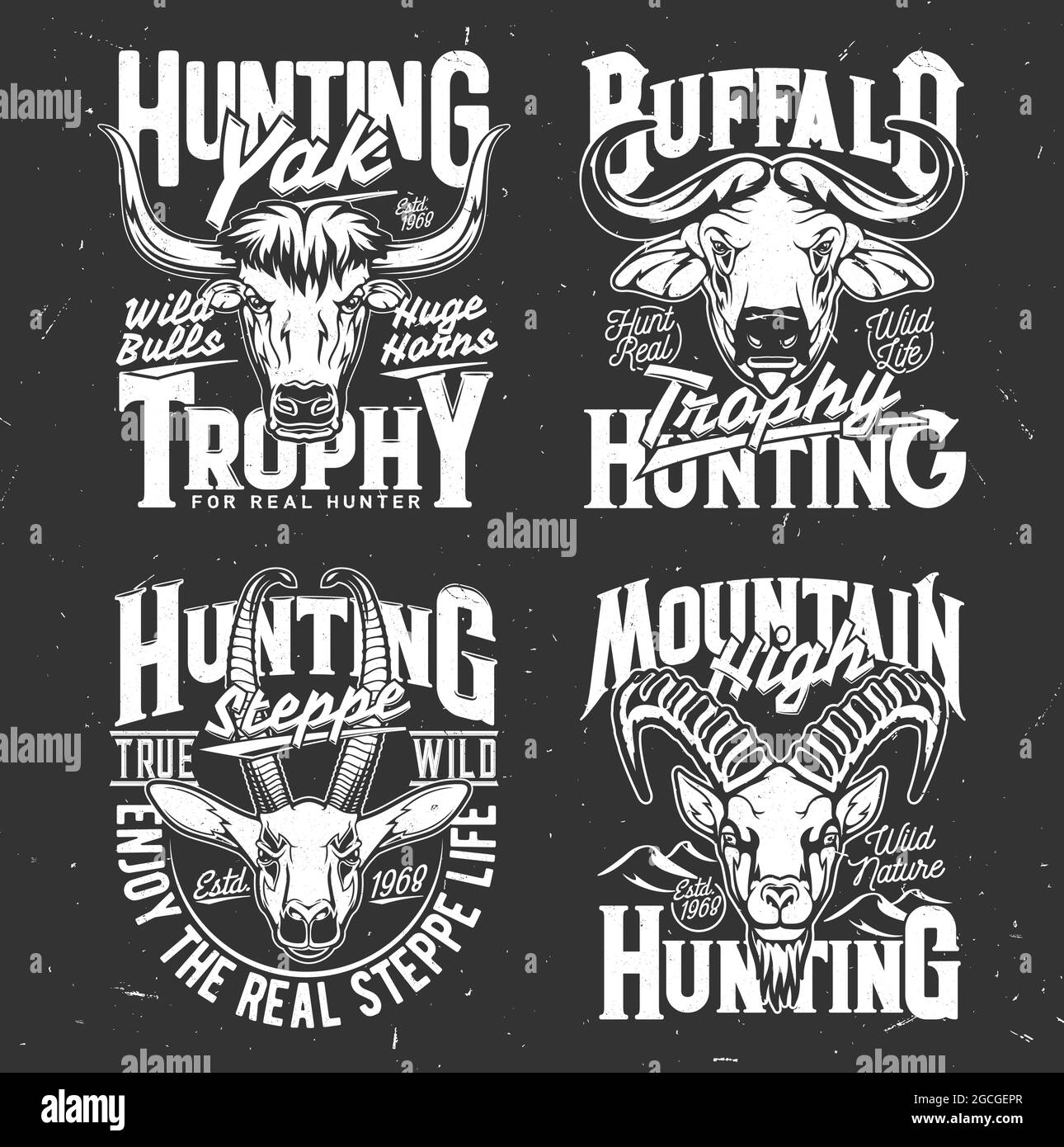 Yak logo design Stock Vector Images - Alamy