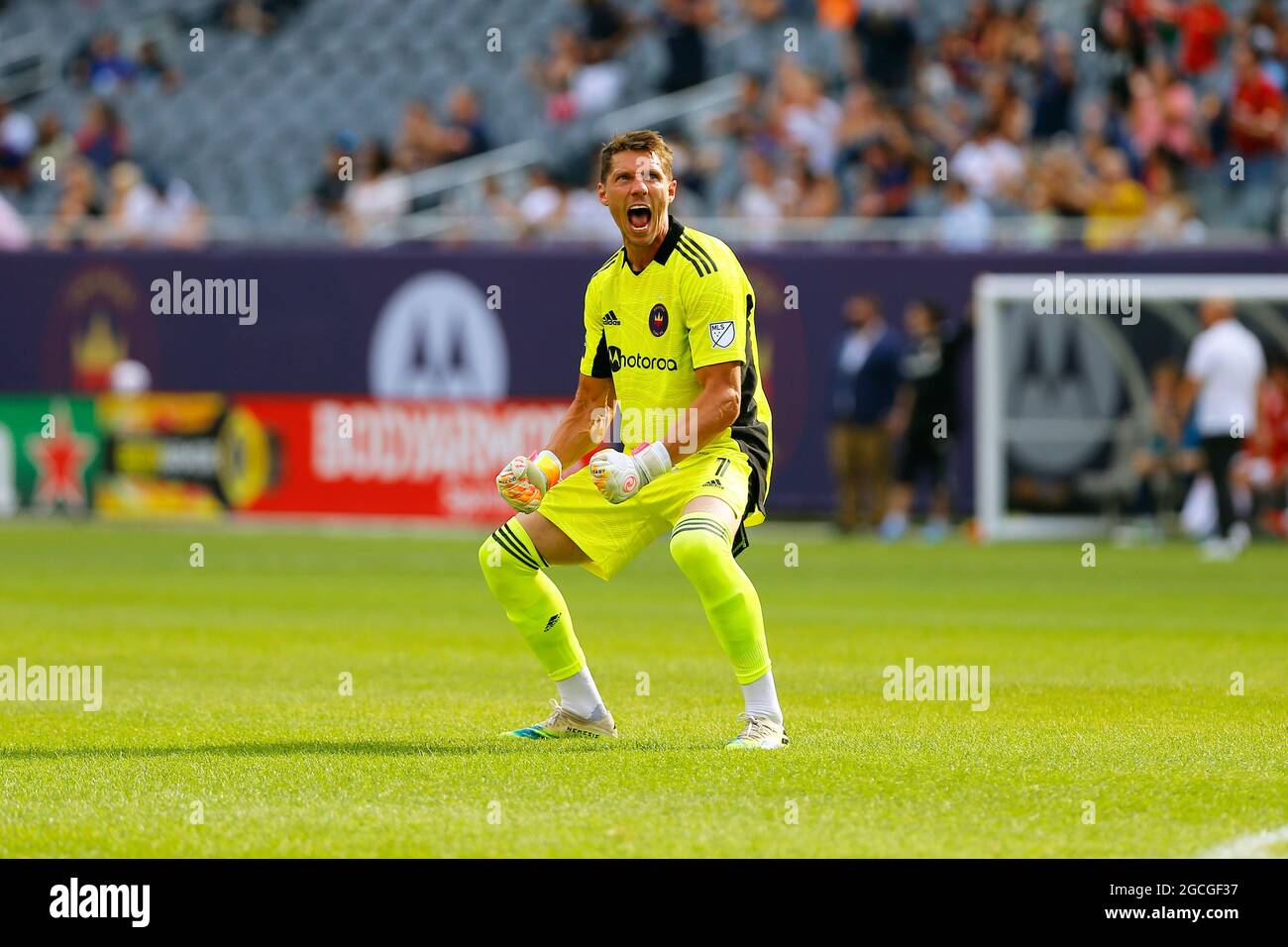 Chicago, USA, 08 August 2021. Major League Soccer (MLS) Chicago Fire FC ...