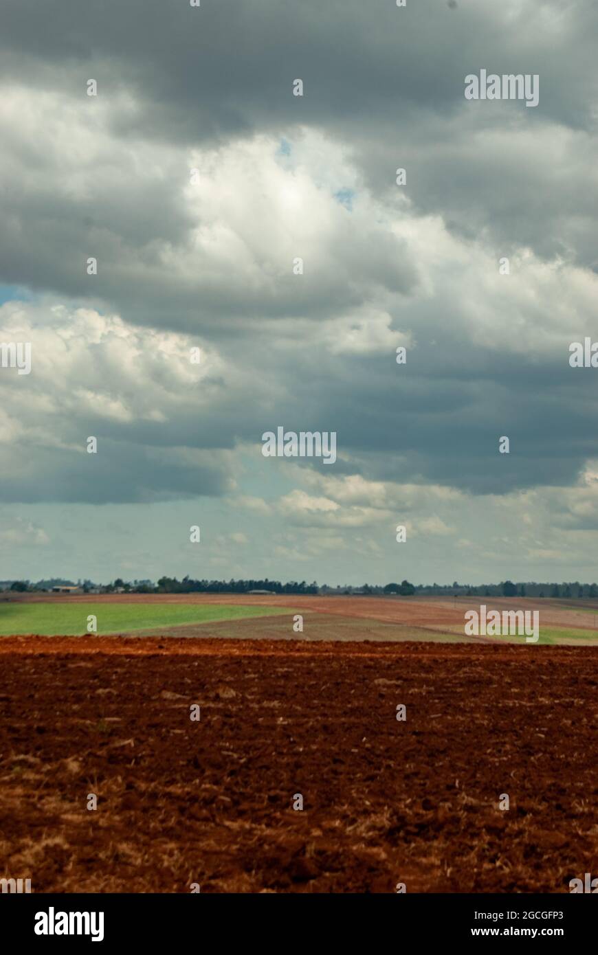 Red Soil Fields, ploughed Stock Photo - Alamy