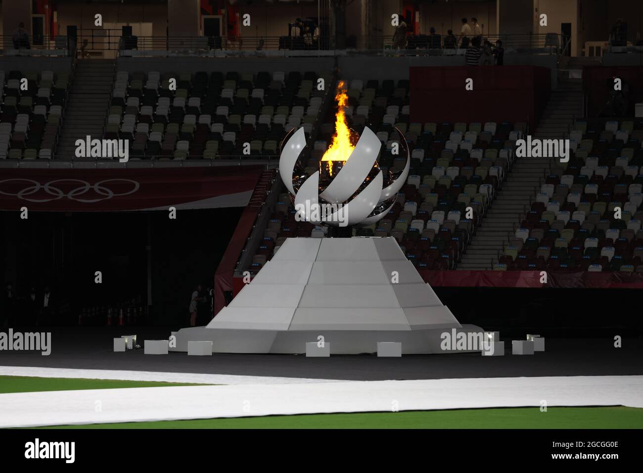 Olympic flame cauldron, AUGUST 8, 2021 : Tokyo 2020 Olympic Games ...