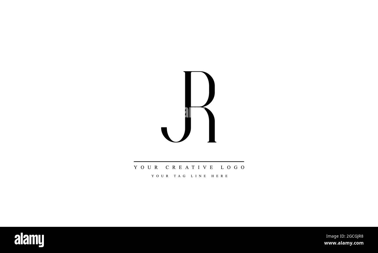 JR RJ J R abstract vector logo monogram template Stock Vector Image ...