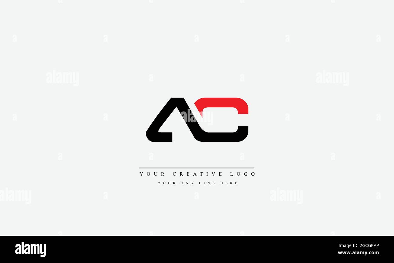 AC CA A C abstract vector logo monogram template Stock Vector Image ...