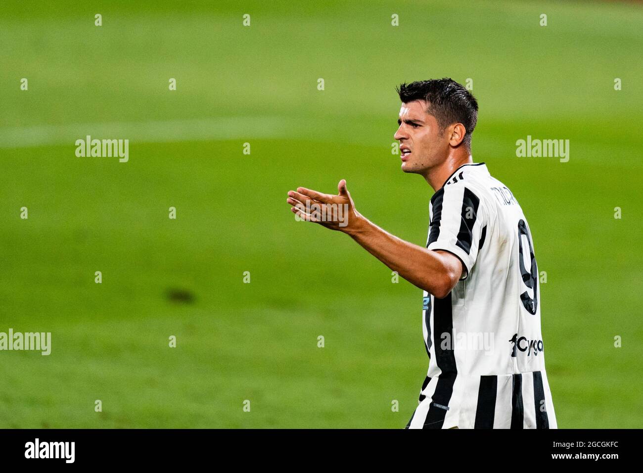 Barcelona, Spain. 8th Aug, 2021. Alvaro Morata (Juventus), during Joan ...