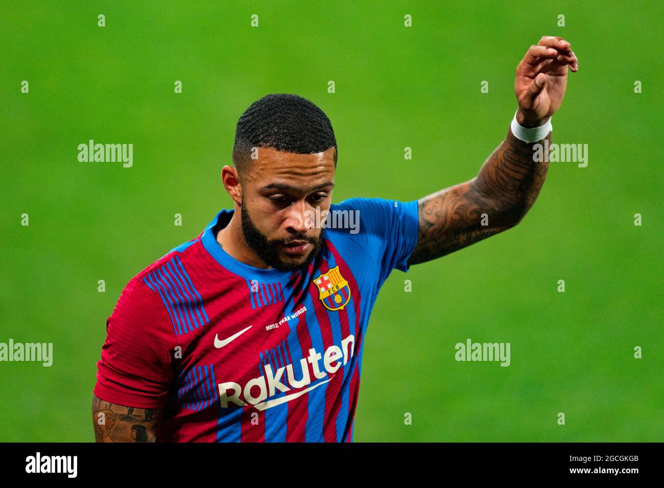 Barcelona, Spain. 8th Aug, 2021. Memphis Depay (FC Barcelona), during ...