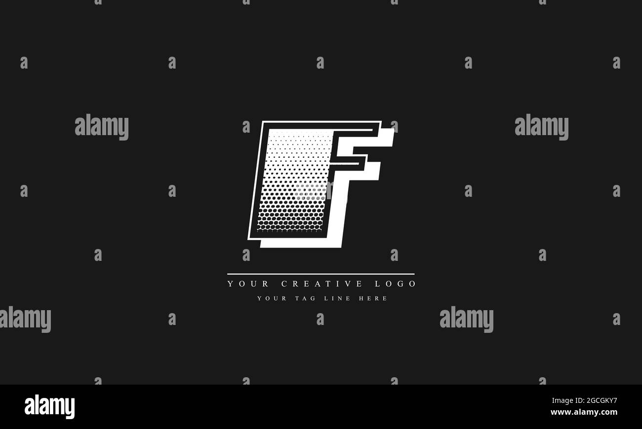 F abstract vector logo monogram template Stock Vector Image & Art - Alamy
