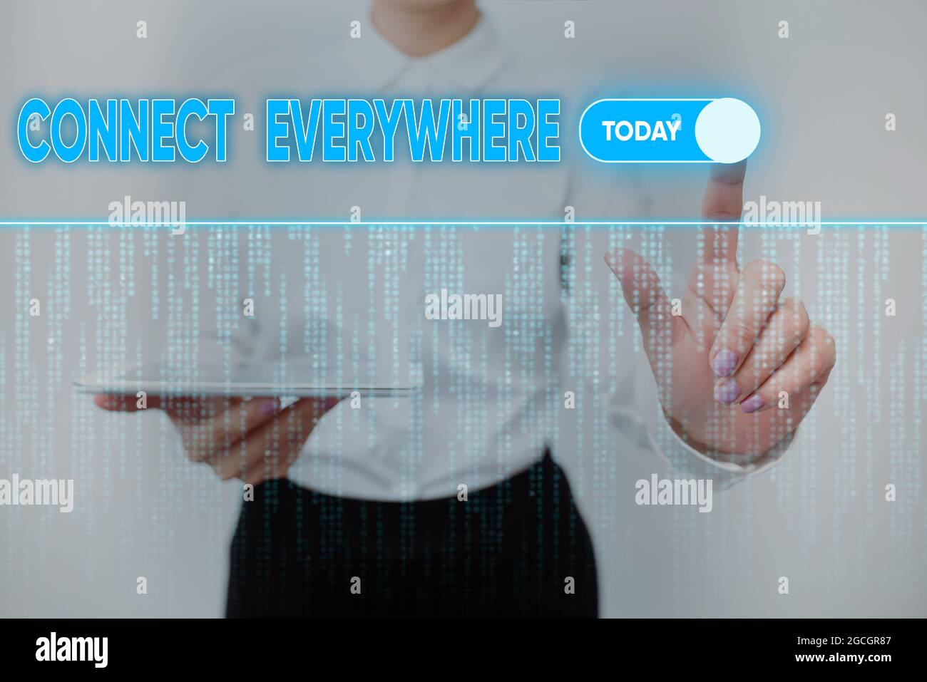 Text showing inspiration Connect Everywhere. Concept meaning channel of ...