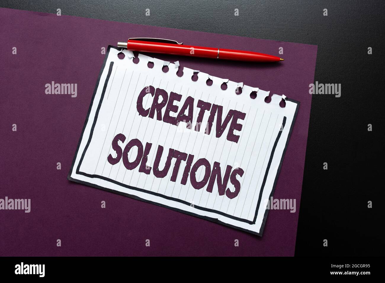 Conceptual display Creative Solutions. Business showcase mental process ...