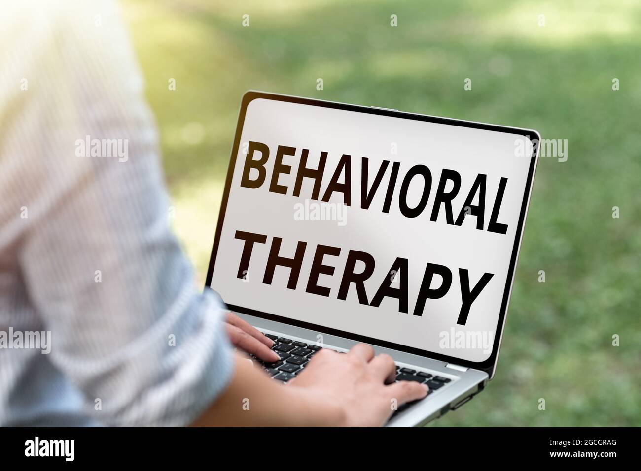 Text sign showing Behavioral Therapy. Word Written on help change ...