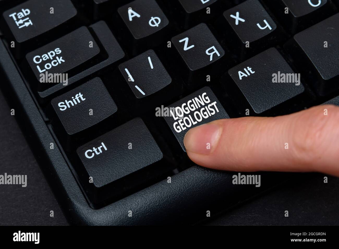 Writing Displaying Text Logging Geologist Conceptual Photo Layout And