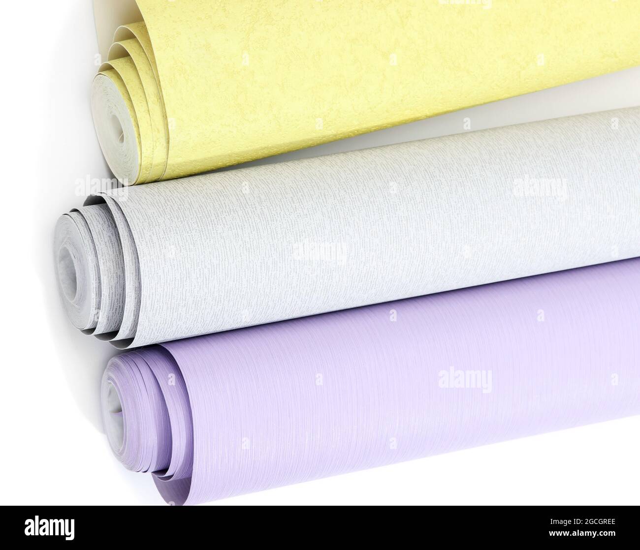 Wallpapers isolated on white Stock Photo - Alamy