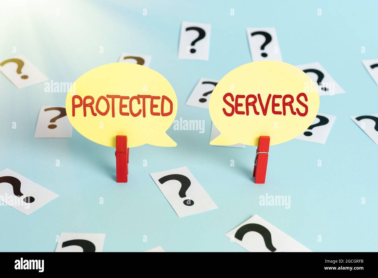 Conceptual caption Protected Servers. Internet Concept technology for ...
