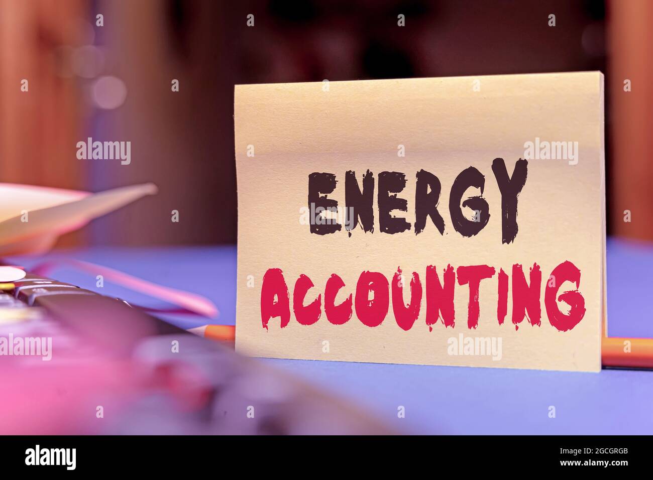 Writing displaying text Energy Accounting. Internet Concept measure and ...