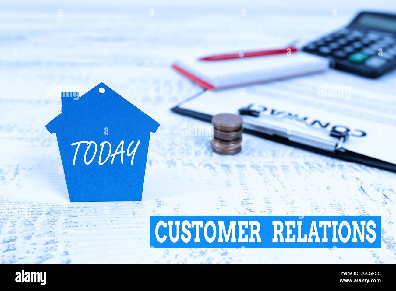 Text Caption Presenting Customer Relations Business Concept Approach To Manage A Company S Is