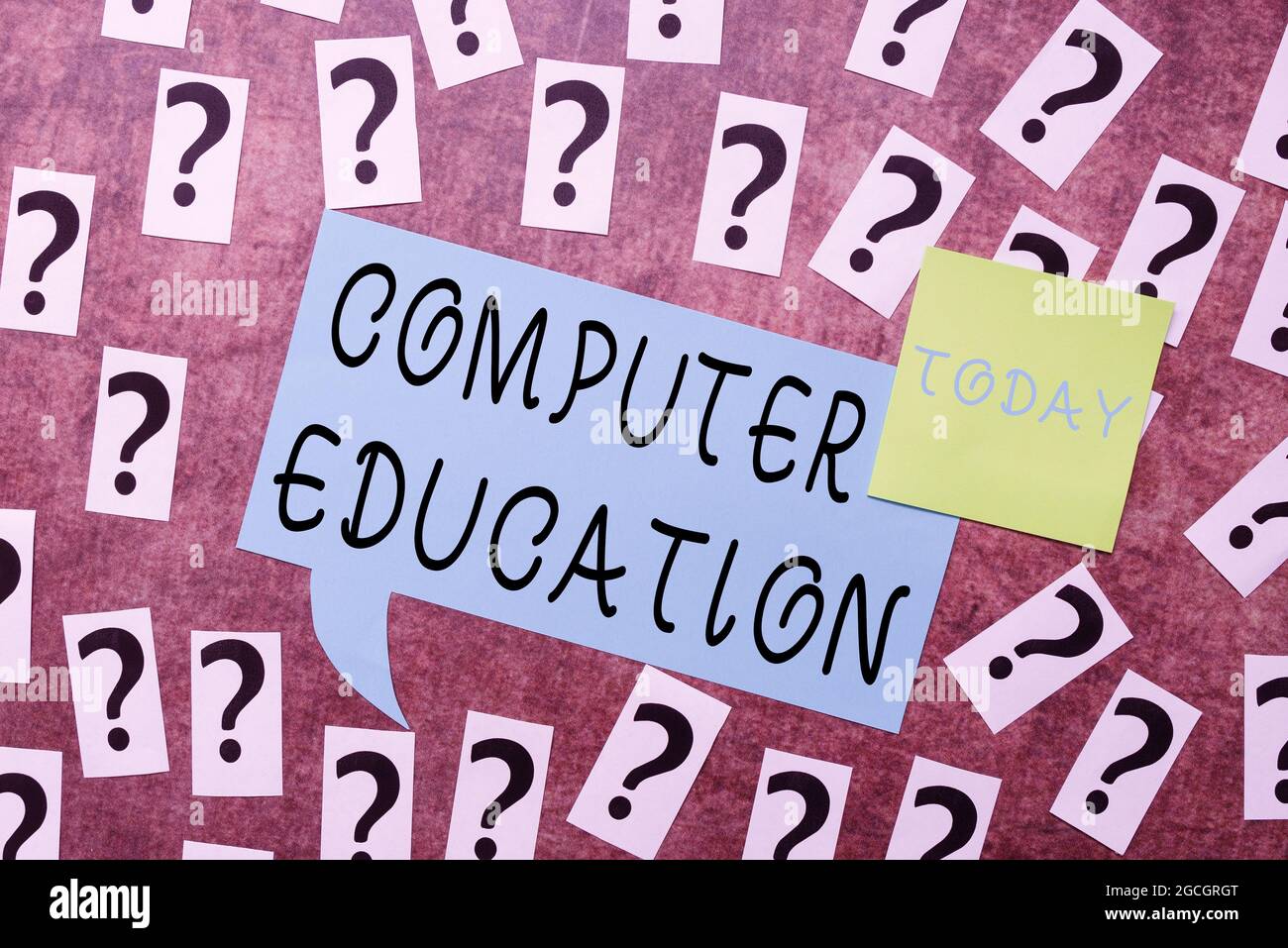 Text caption presenting Computer Education. Business idea gaining basic ...