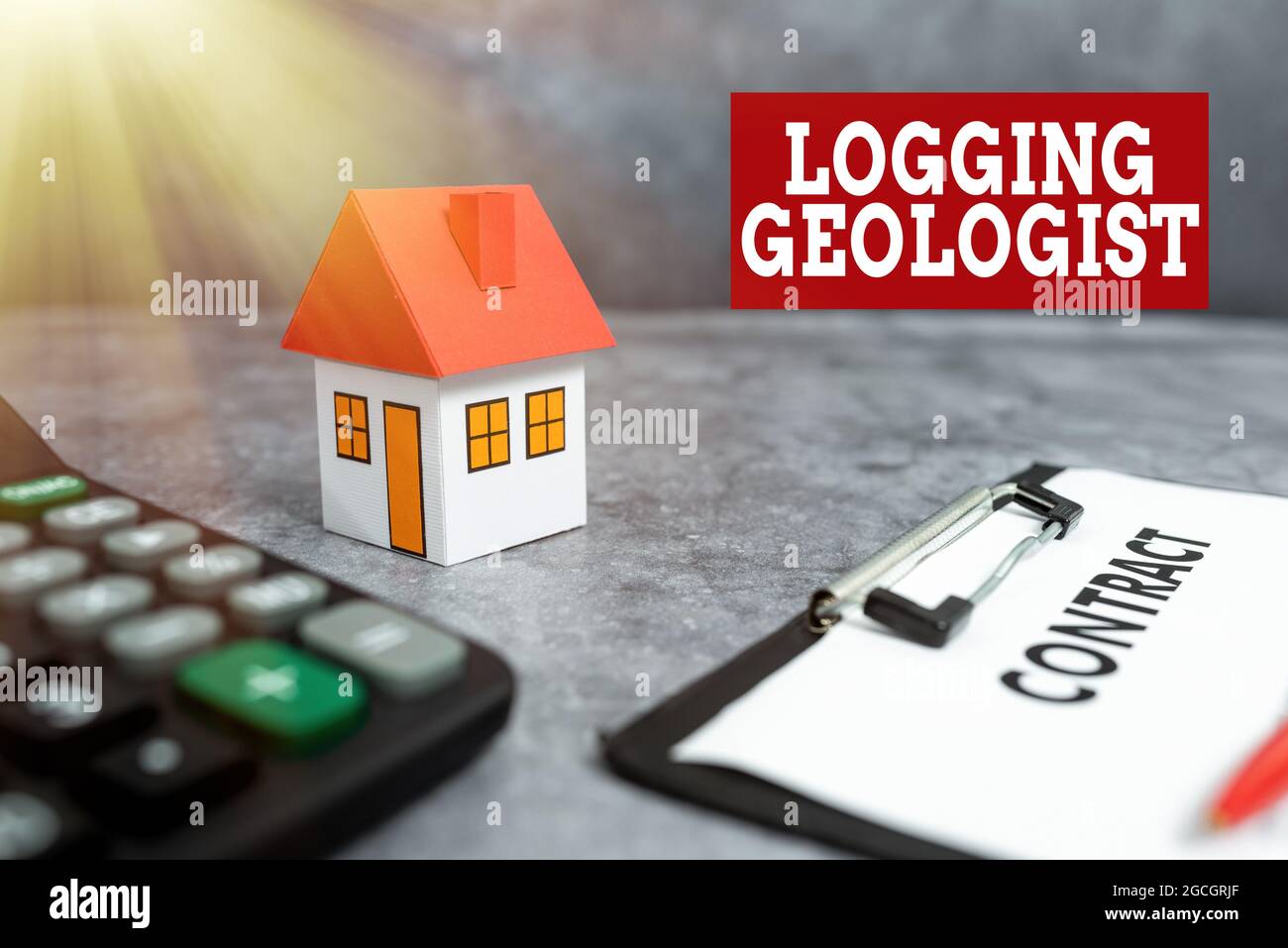 Inspiration showing sign Logging Geologist. Word Written on Layout and ...